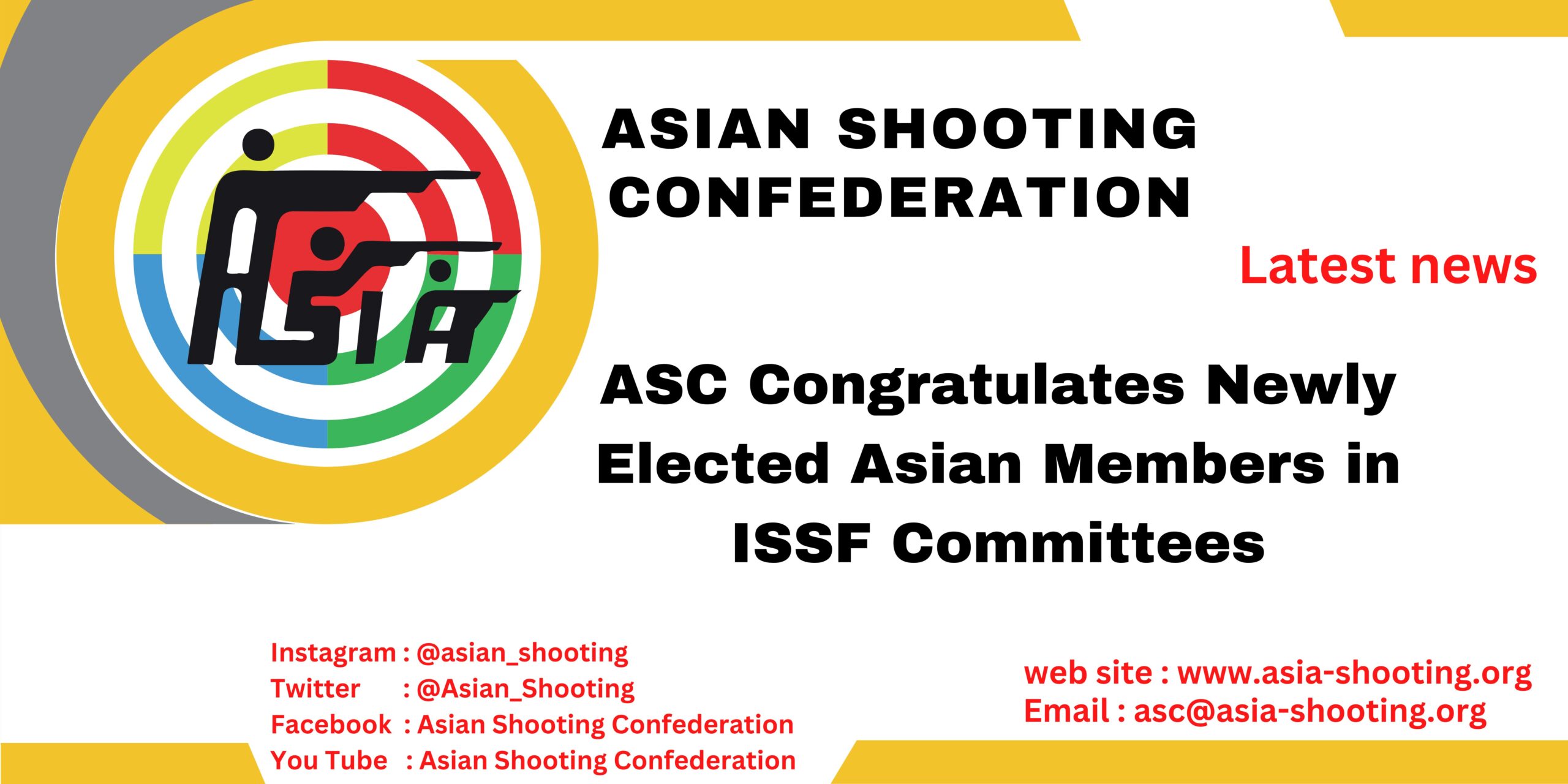 Asian Members in ISSF Committees - Asian Shooting Confederation