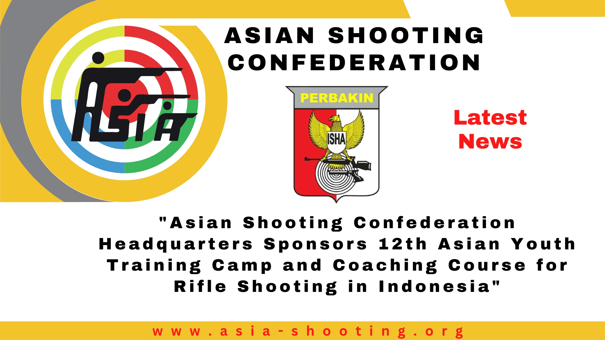 "Asian Shooting Confederation Headquarters Sponsors 12th Asian Youth ...