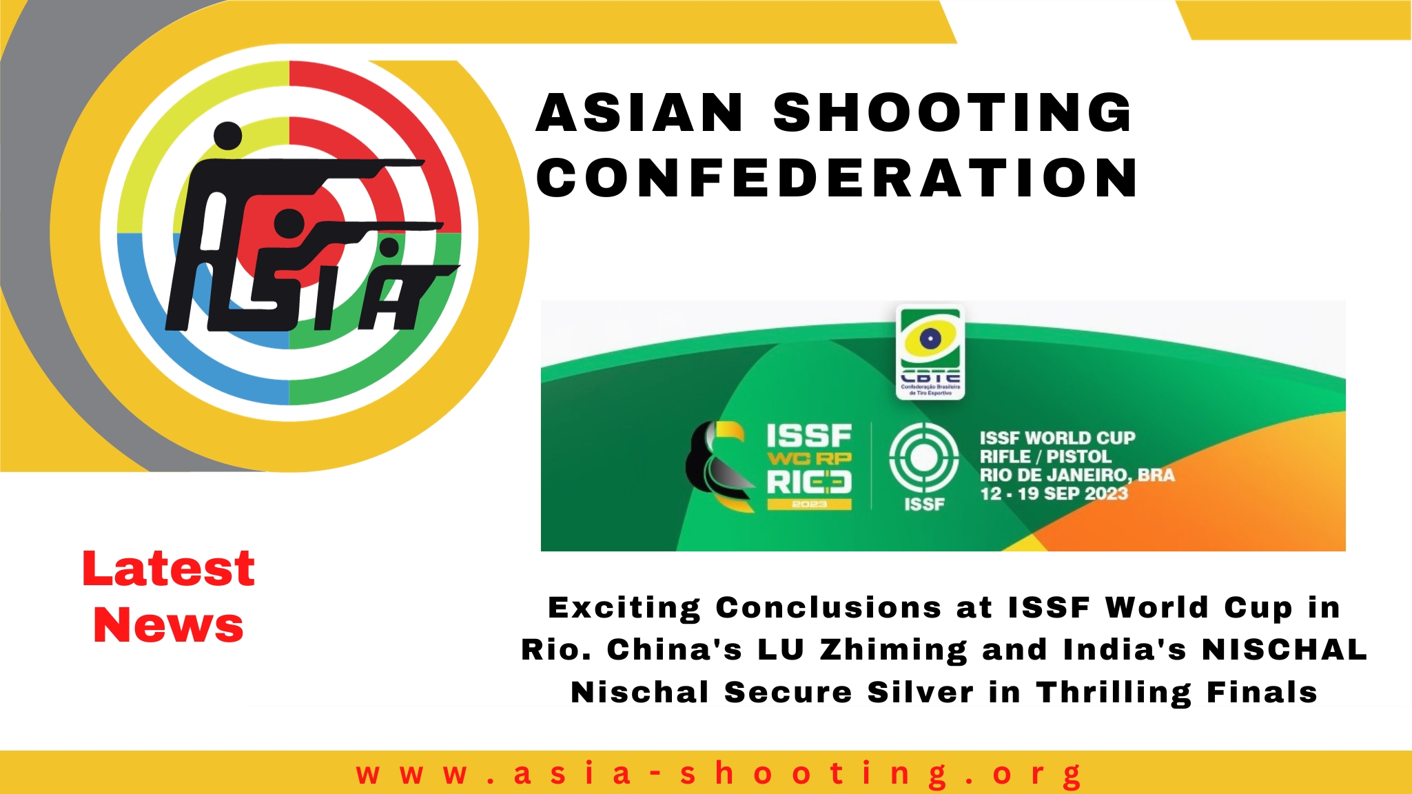 Exciting Conclusions at ISSF World Cup in Rio. China's LU Zhiming and ...