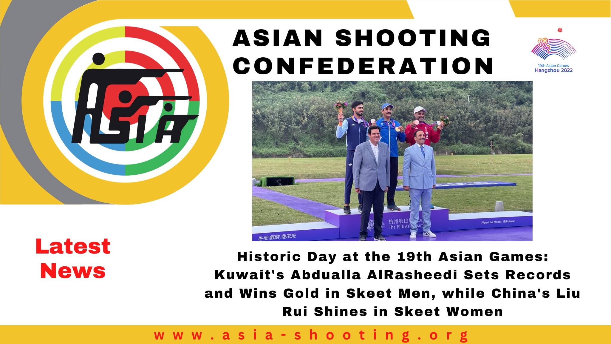 Historic Day at the 19th Asian Games: Kuwait's Abdualla AlRasheedi Sets ...
