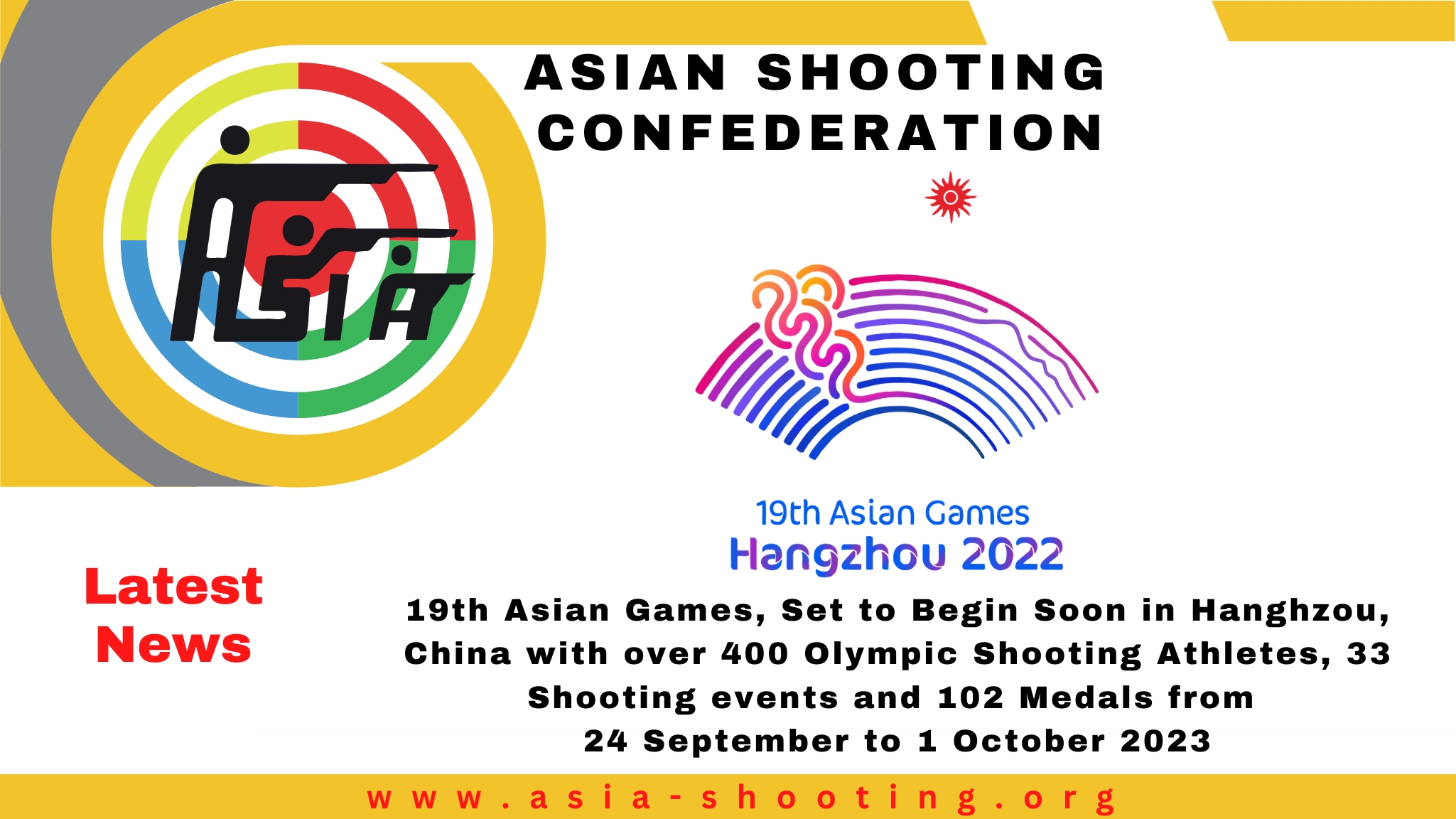 19th Asian Games, Set to Begin Soon in Hanghzou, China with over 400 ...