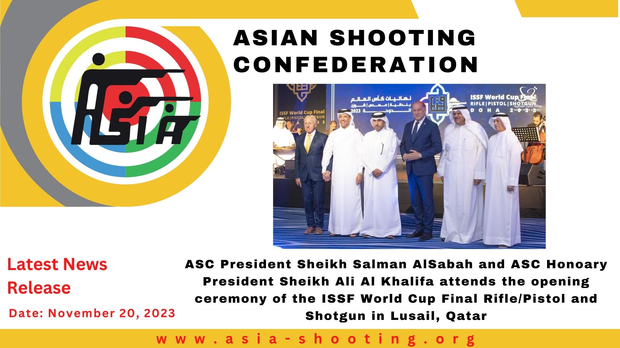ASC President Sheikh Salman AlSabah and ASC Honoary President Sheikh ...