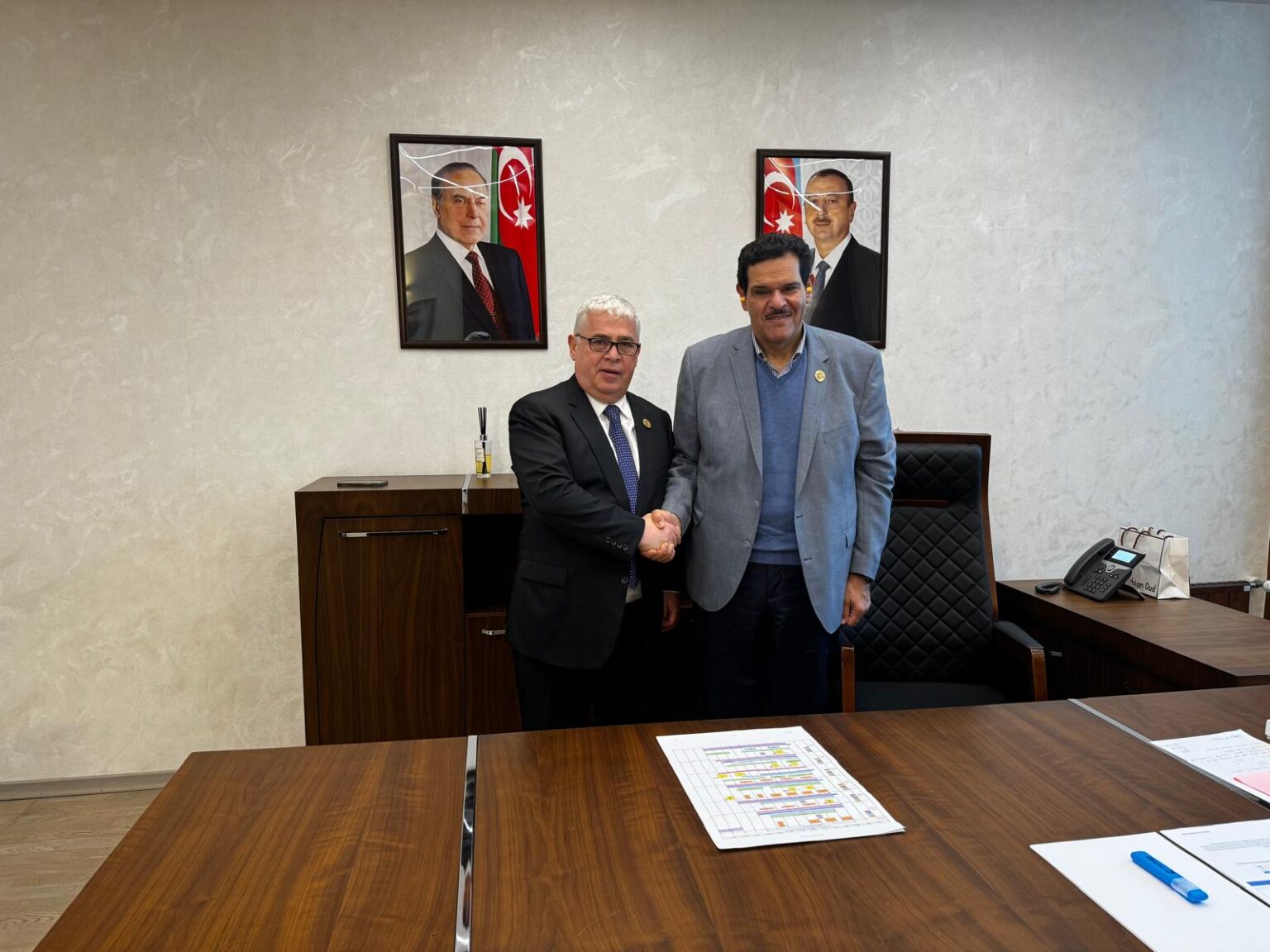 President of ASC Sheikh Salman AlSabah Met with Mr. Ismat Alijev During ...