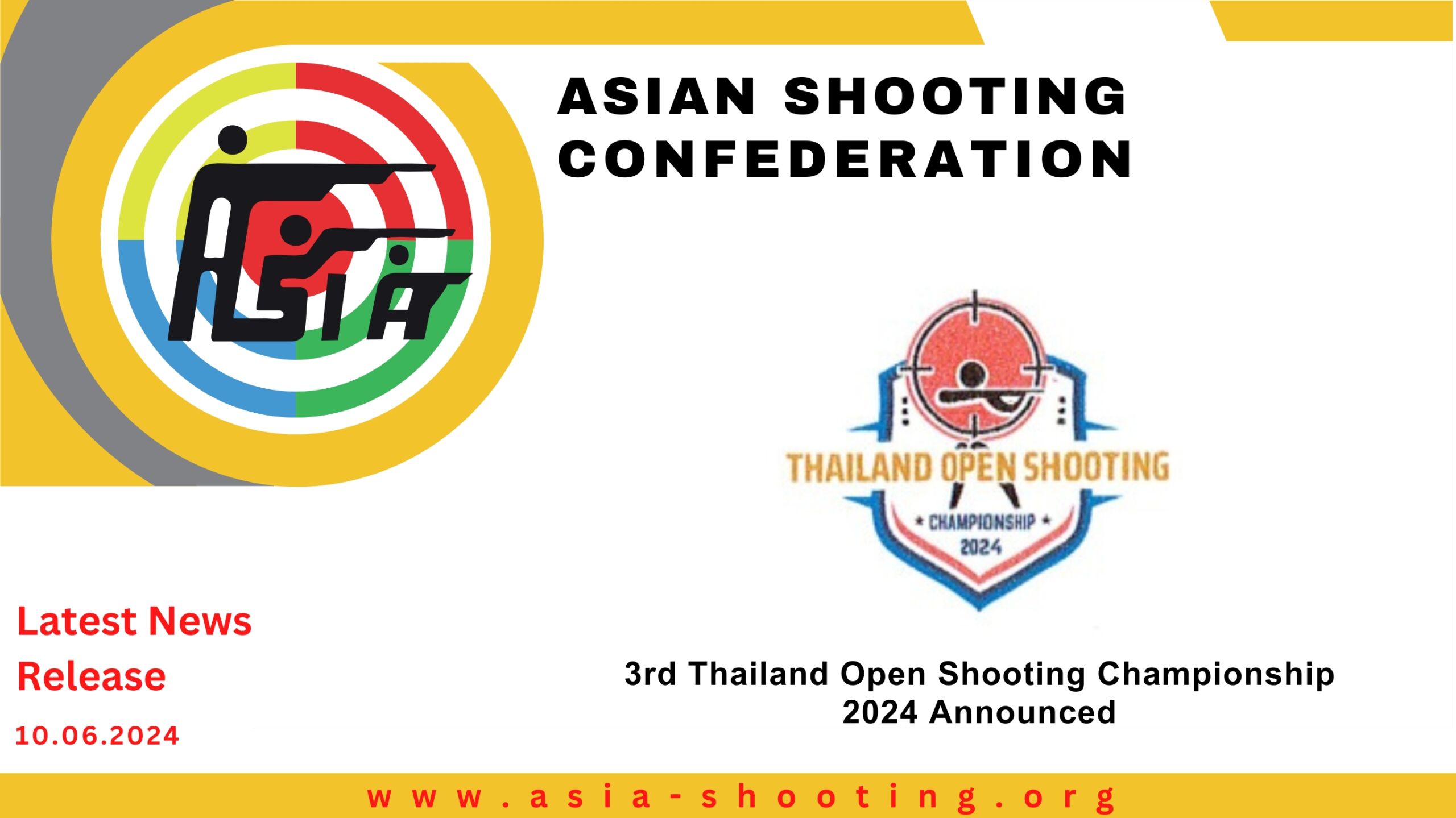 3rd Thailand Open Shooting Championship 2024 Announced - Asian Shooting ...