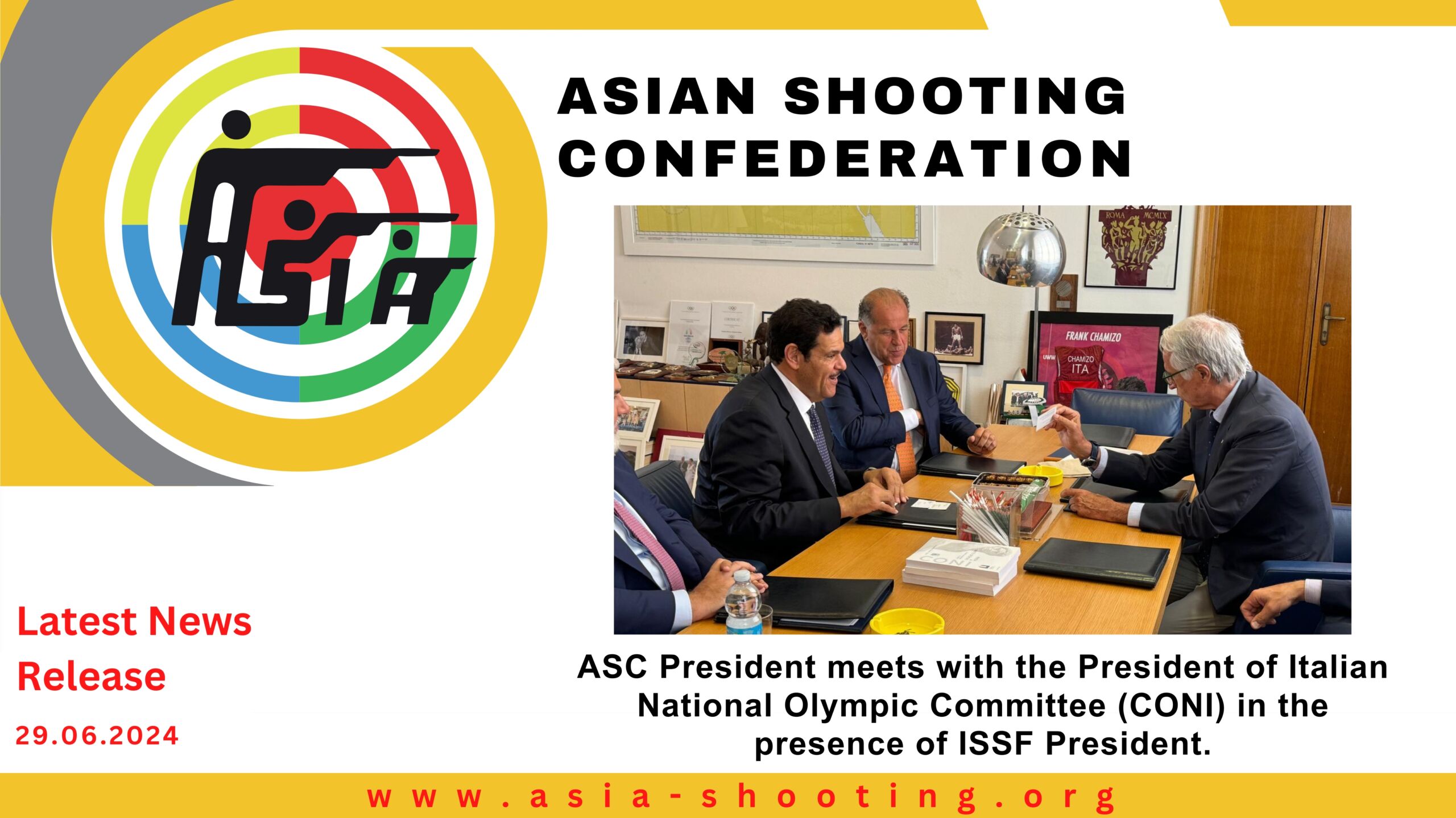 ASC President meets with the President of Italian National Olympic ...