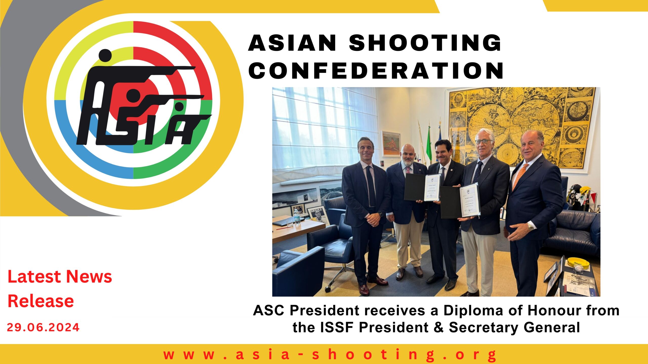 ASC President receives a Diploma of Honour from the ISSF President ...