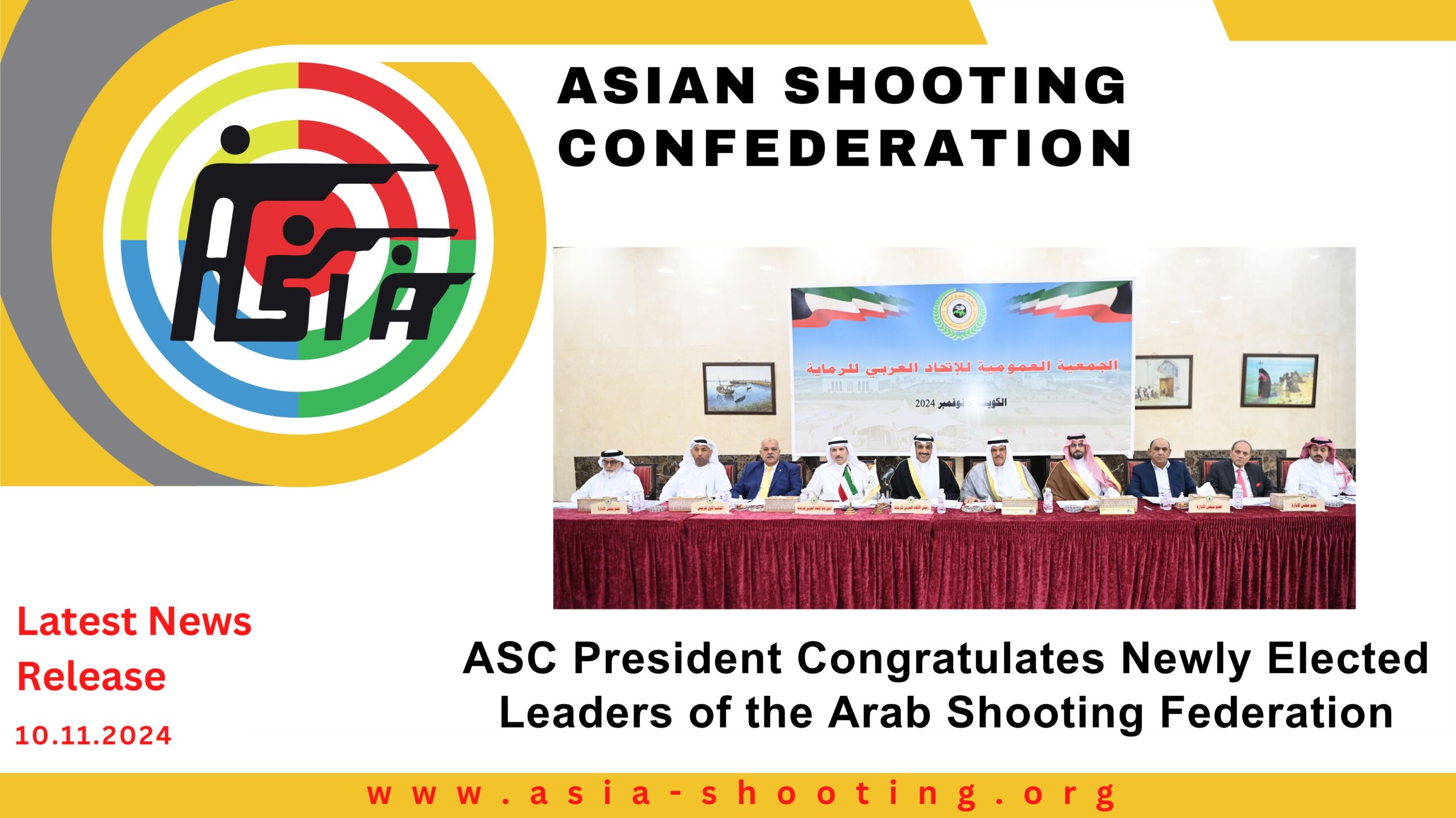 ASC President Congratulates Newly Elected Leaders of the Arab Shooting ...