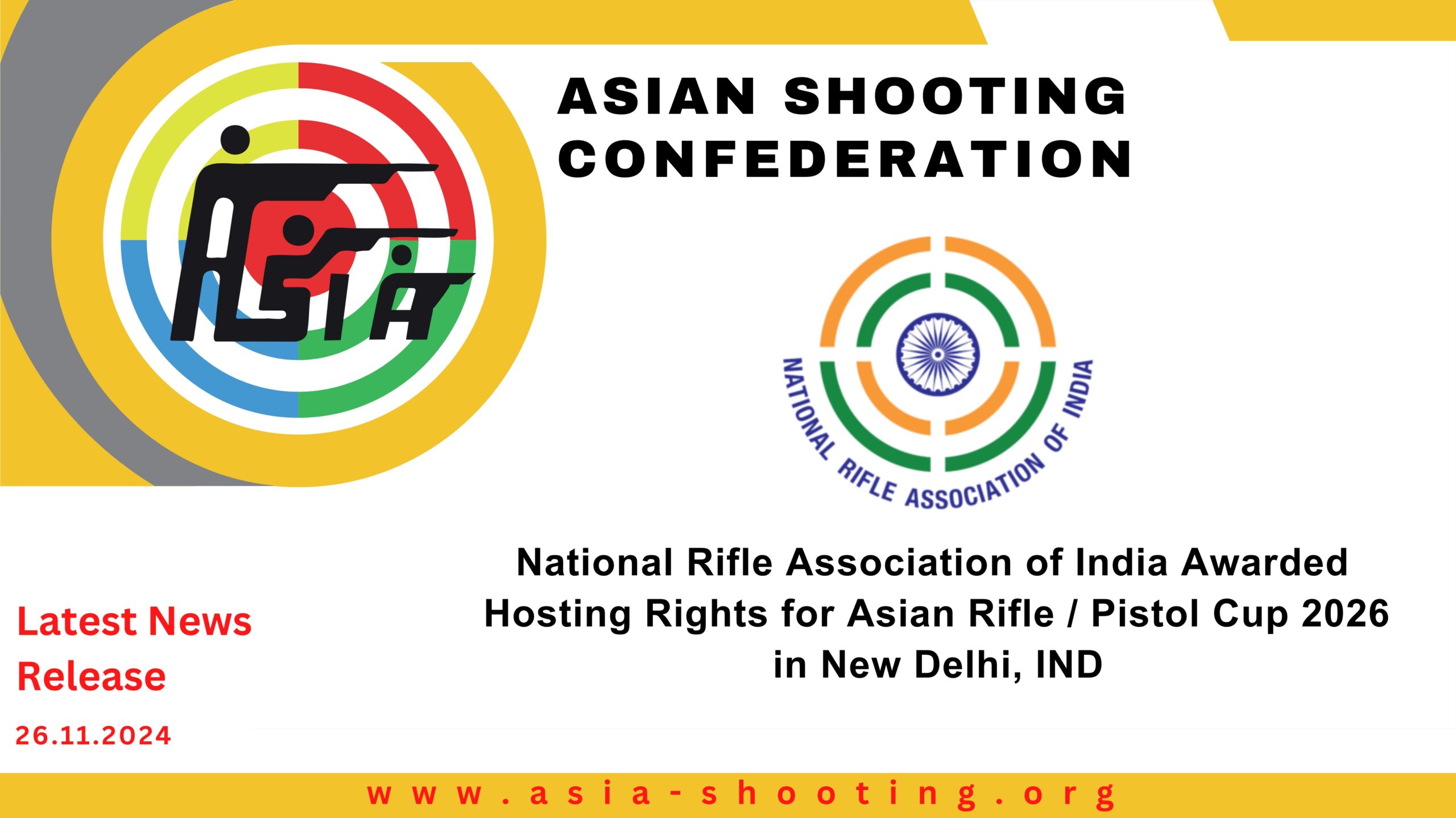 National Rifle Association of India Awarded Hosting Rights for Asian ...
