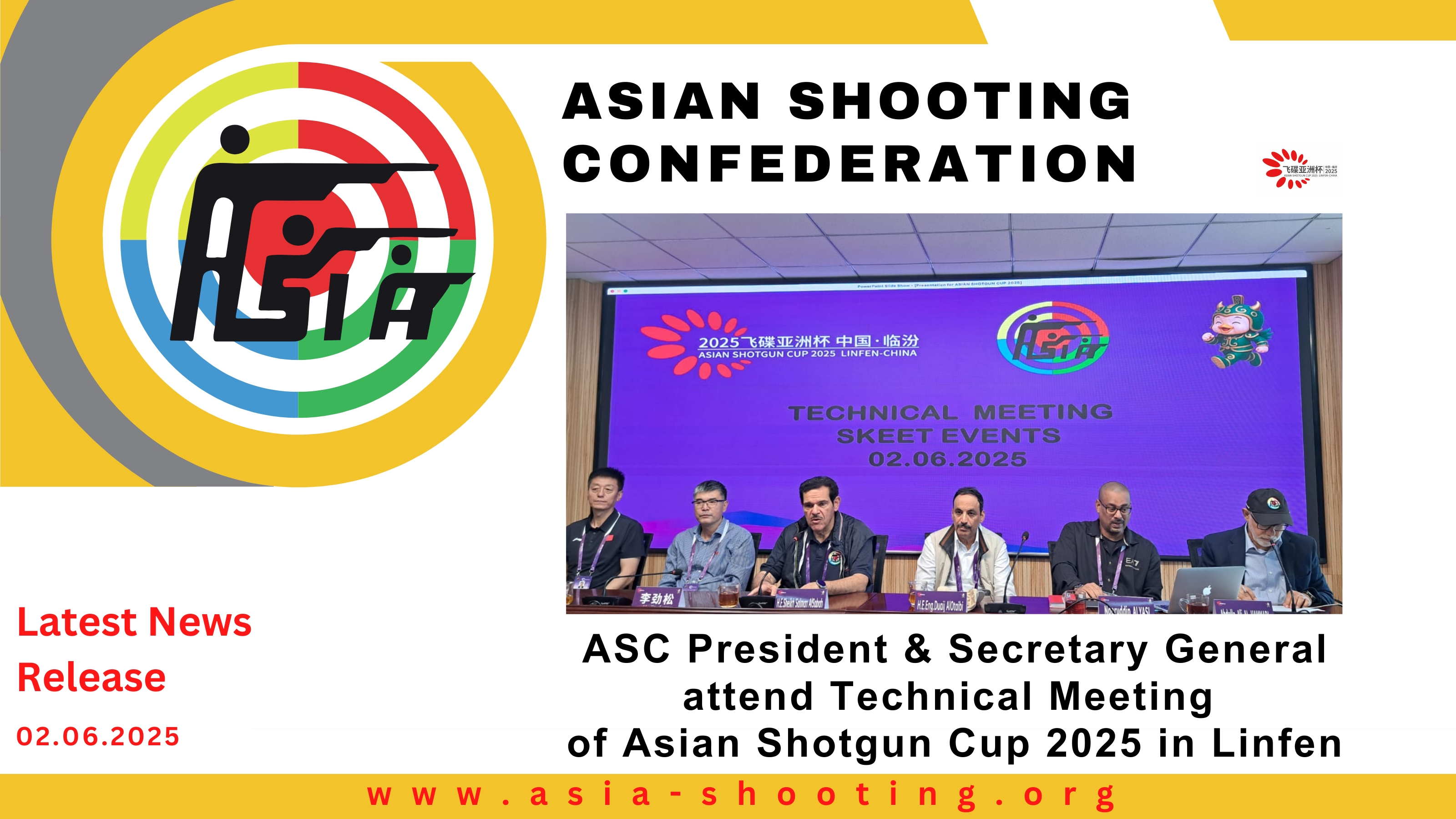 ASC President & Secretary General attend Technical Meeting of Asian ...