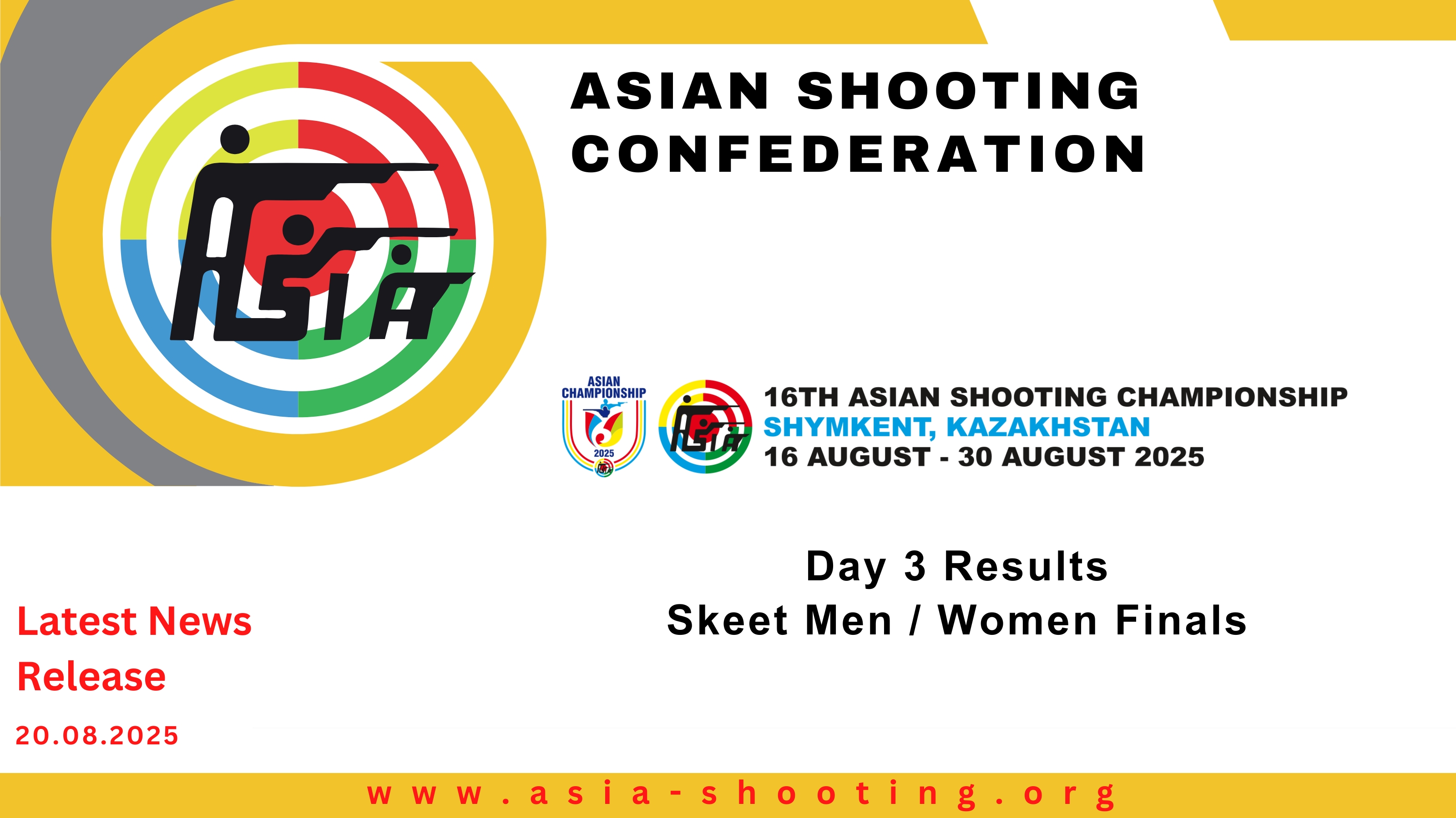 Day 3 – Skeet Finals Results | 16th Asian Shooting Championship ...