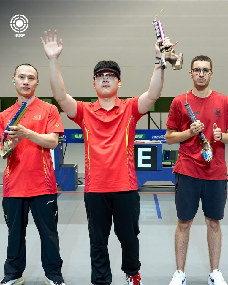 China’s Kai Hu and Changjie You Shine in 10m Air Pistol Men Final at ...