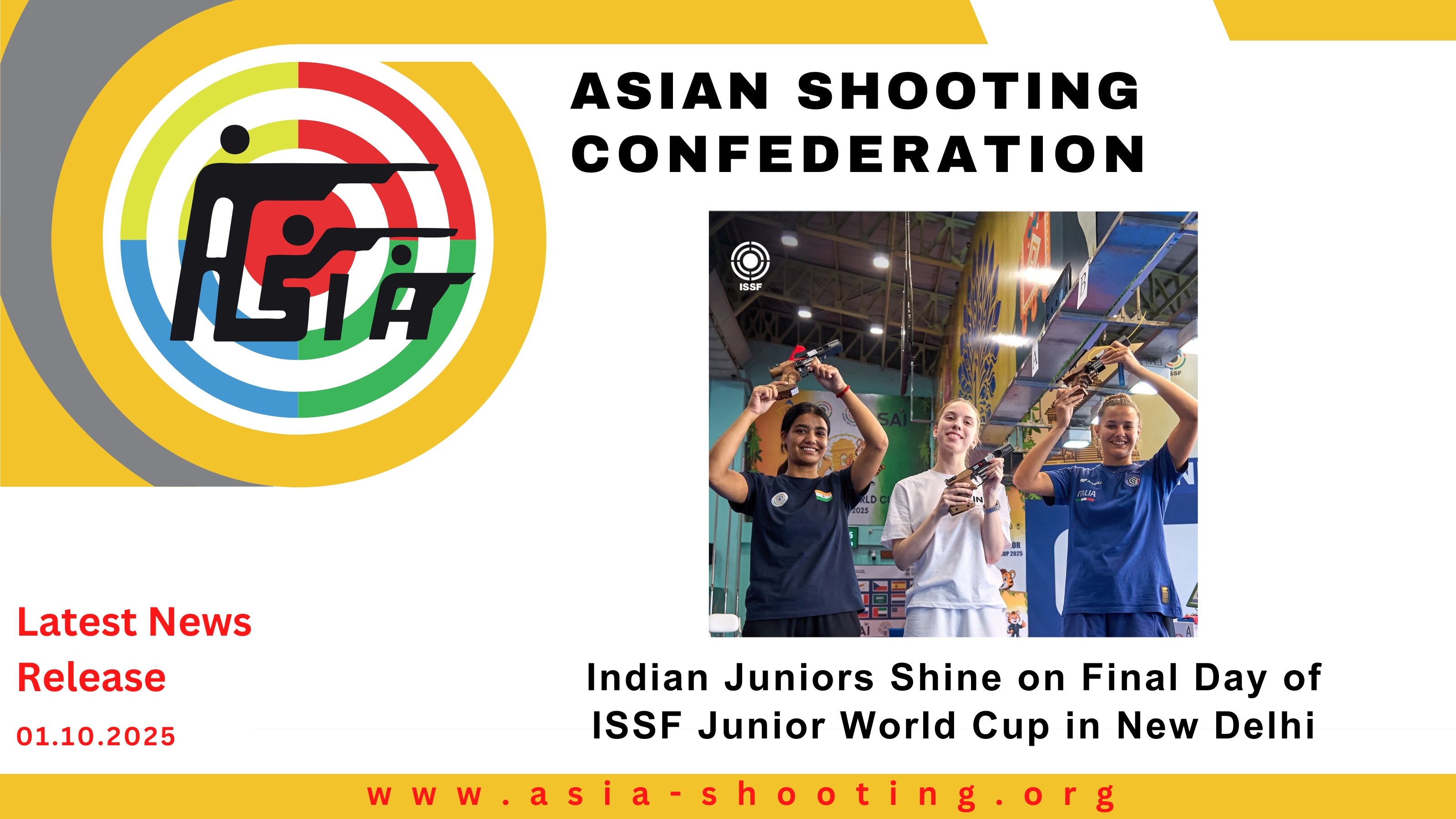 Indian Juniors Shine on Final Day of ISSF Junior World Cup in New Delhi ...